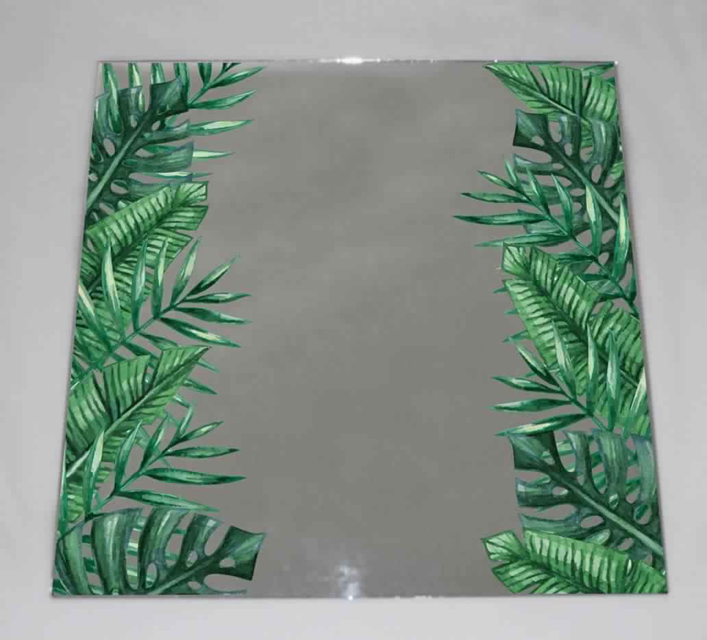 Palm tree leaves (Mirror Art Print) – Benjamin Tate Design