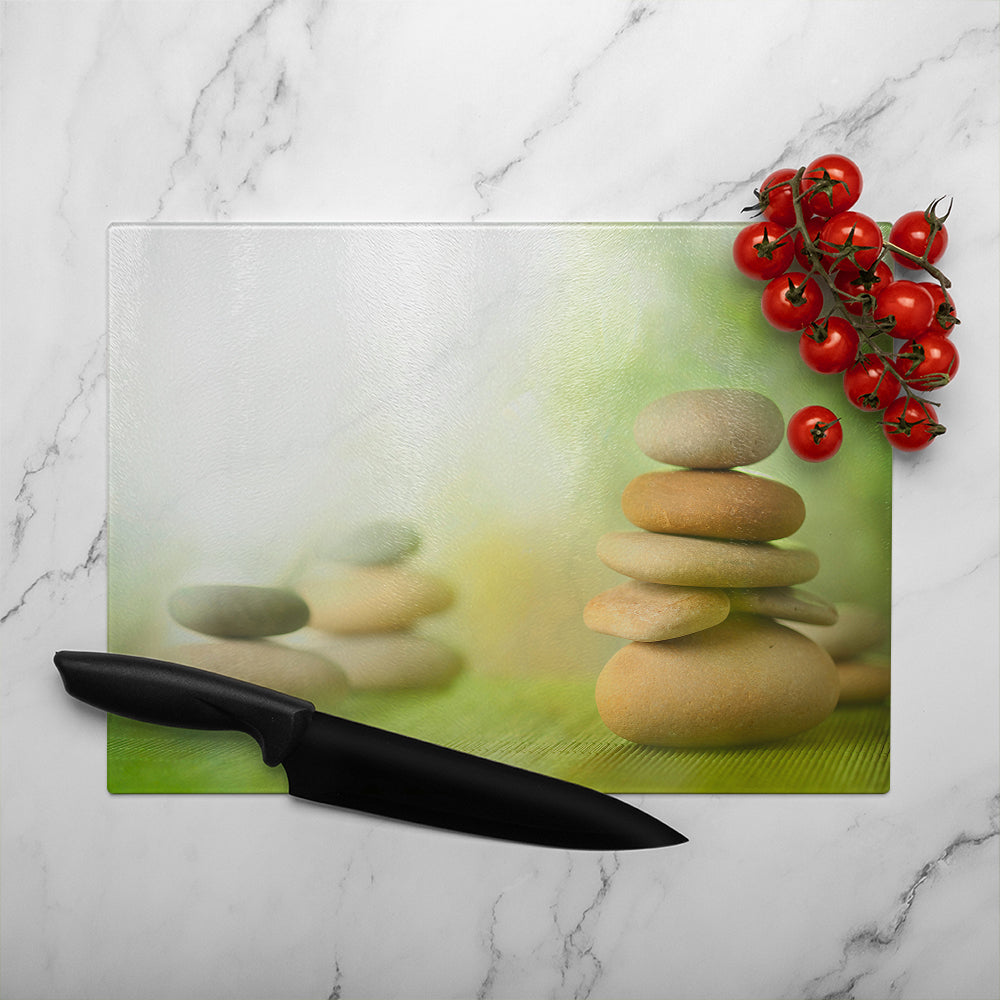 Rock Garden Designer Glass Chopping Board – Benjamin Tate Design