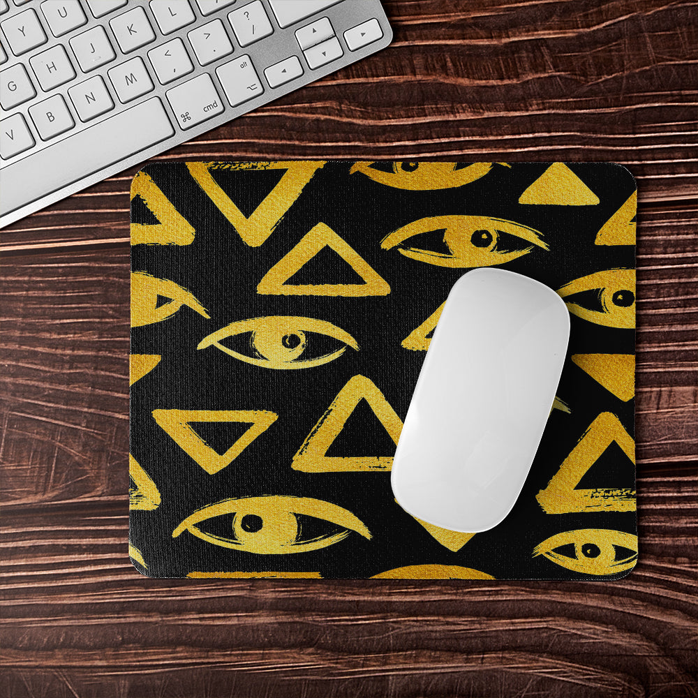 Eyes & Pyramids Mouse Mat – Benjamin Tate Design
