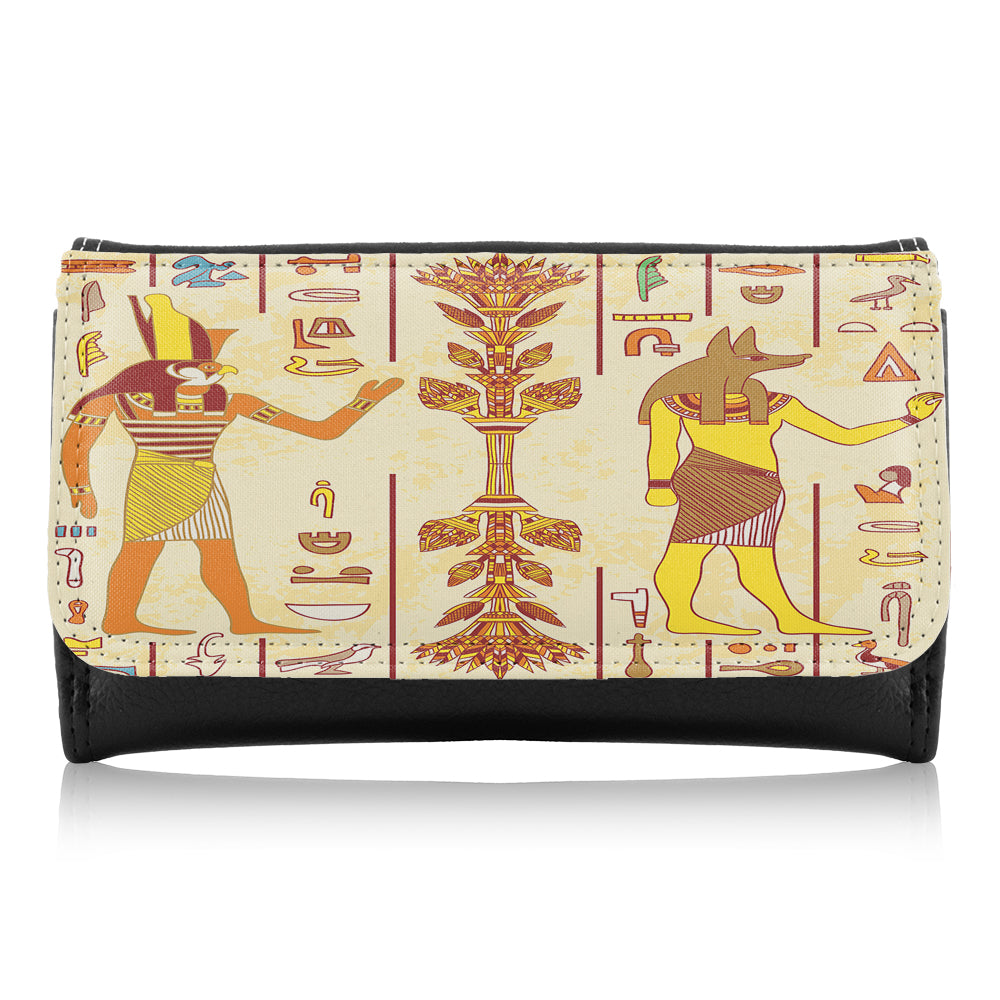 Egyptian Gods & Ancient Egyptian Hieroglyphs Maxi Purse – Benjamin Tate ...