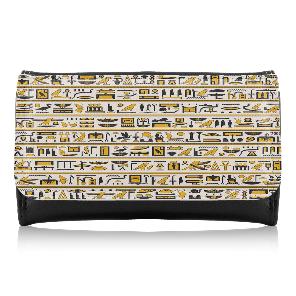 Ancient Egyptian Hieroglyphs Maxi Purse – Benjamin Tate Design