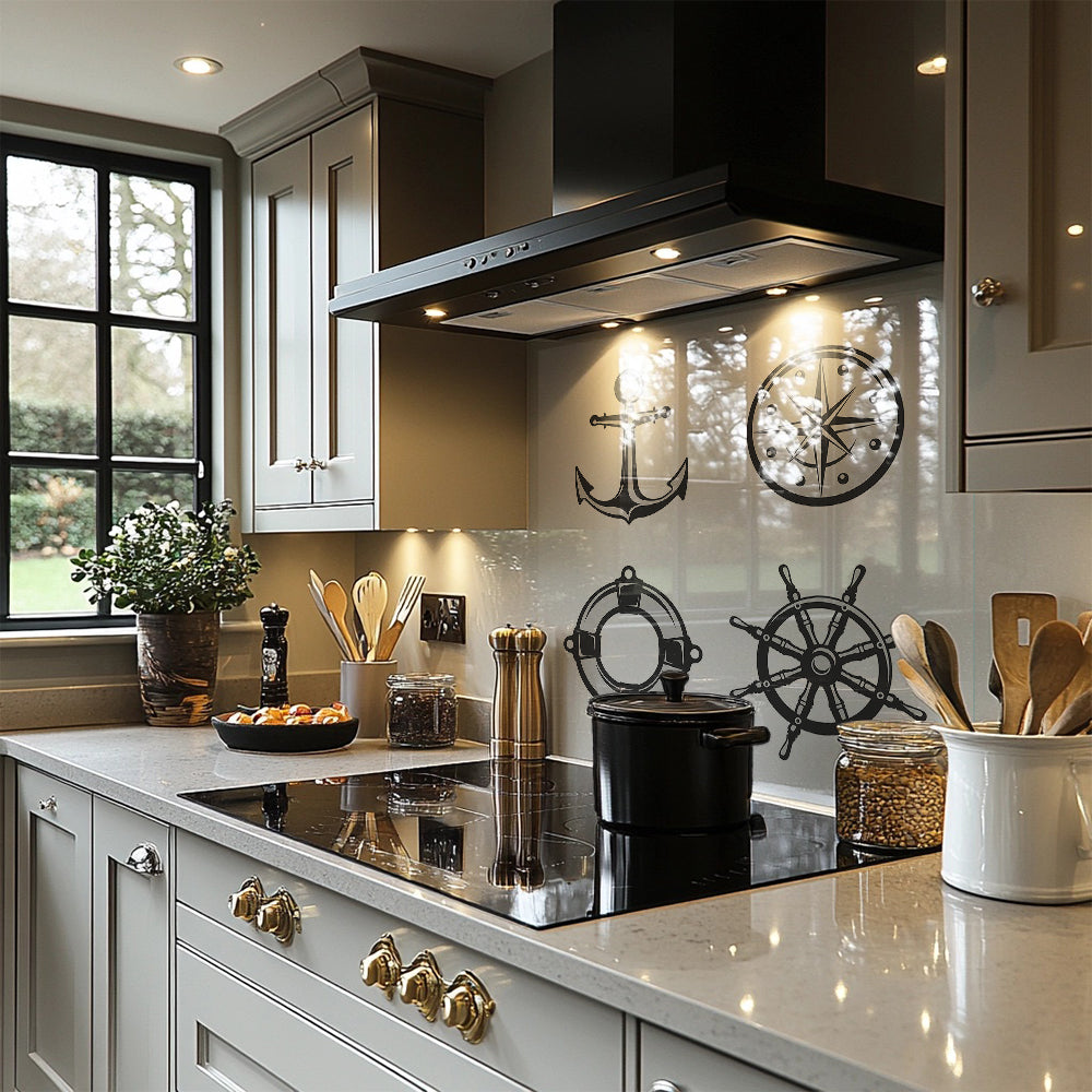 Nautical Icons Splash Back – Benjamin Tate Design