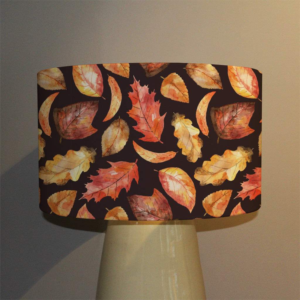Autumn Leaves on Black (Ceiling & Lamp Shade) – Benjamin Tate Design