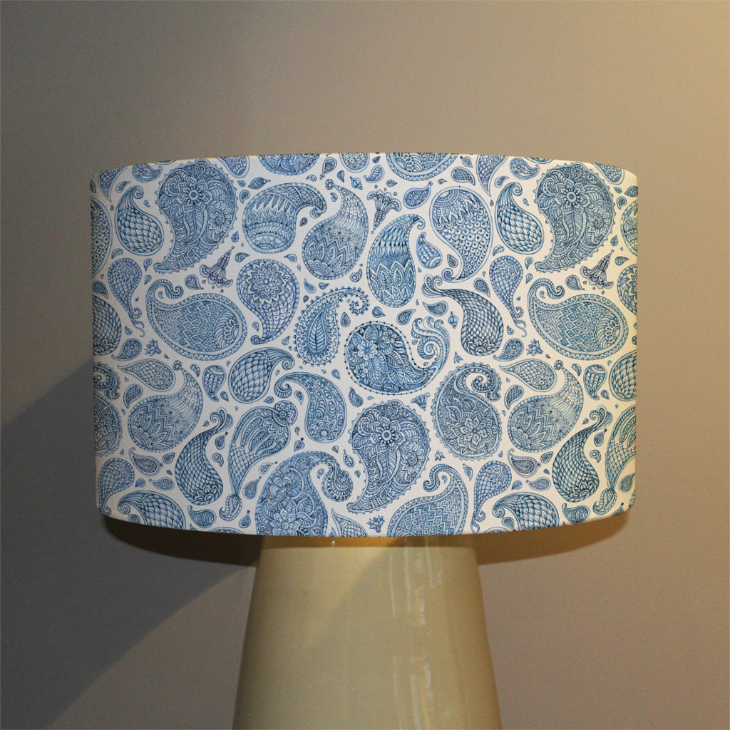 Blue and White Bo Ho world (Ceiling & Lamp Shade) – Benjamin Tate Design