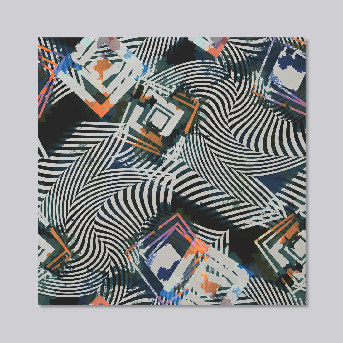 geometric shapes & Patterns (Mirror Art Print) – Benjamin Tate Design