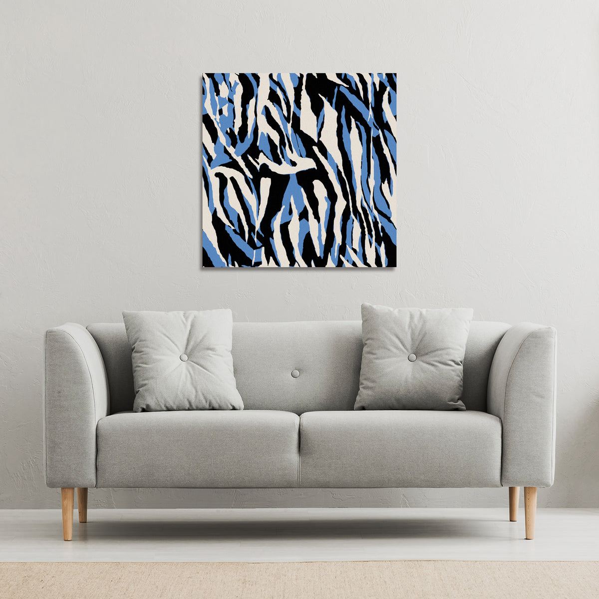 Abstract zebra skin (Canvas Print) – Benjamin Tate Design
