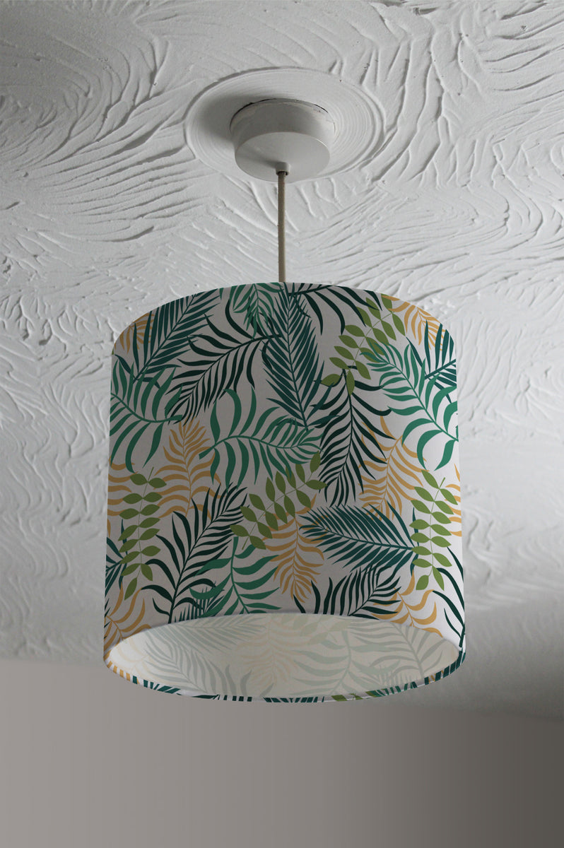 Tropical palm leaves (Ceiling & Lamp Shade) – Benjamin Tate Design