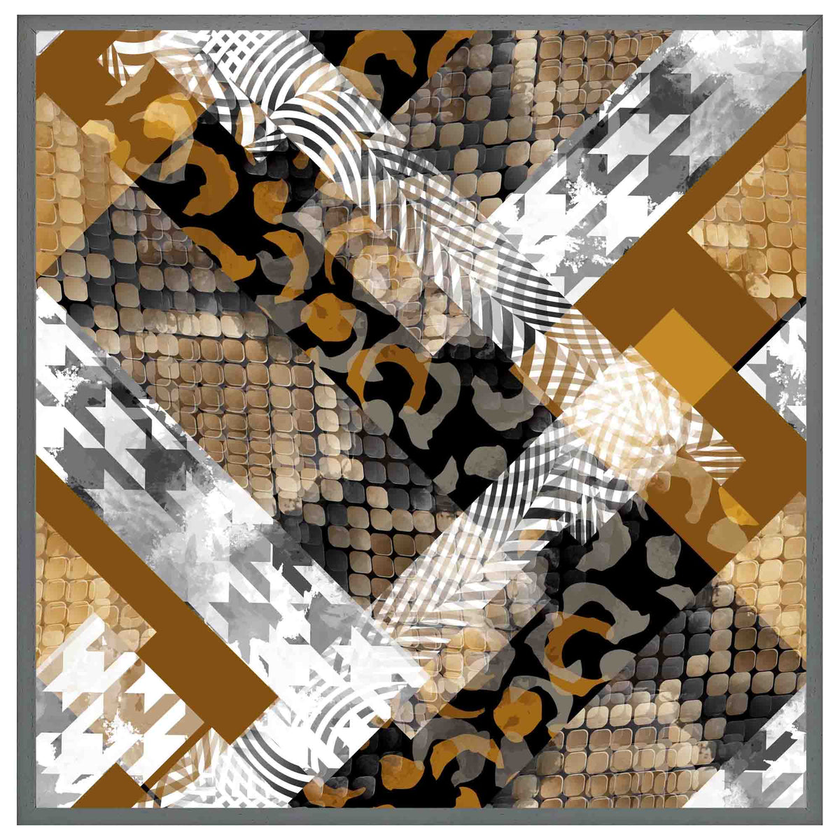 Geometric snake skin & patterns (Picutre Frame) – Benjamin Tate Design